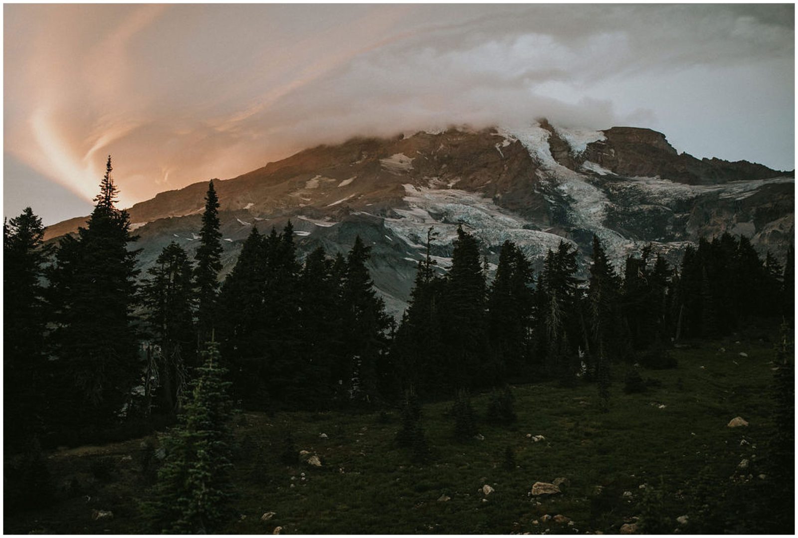 Courtney & Troy's Mountain Sunset Engagement Photos - leeshaking.com